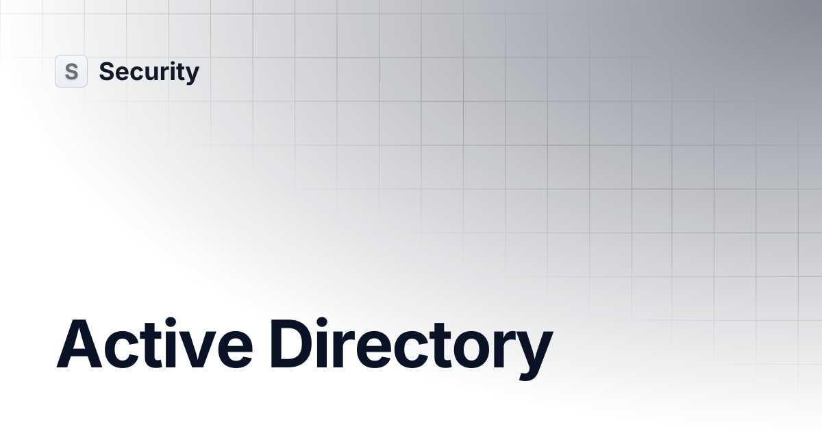 Active Directory | Security